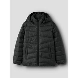 name it M&auml;dchen Winterjacke &raquo;NKFMARBLE JACKET PB&laquo; mit Kapuze schwarz 116