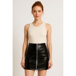 Only Damen Only Lederimitatrock &raquo;ONLKAMILLA PATENT SKIRT CC OTW&laquo; schwarz S (36)
