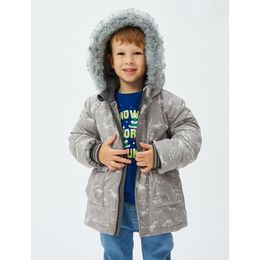 KOTON Mantel 'Anorak' Jungen Gr&ouml;&szlig;e 68/74 grau