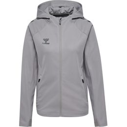 Hummel Athletic Zip-Up Hoodie 'Cima 2.0' female Grey size XS