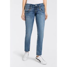 Herrlicher Damen Slim-fit-Jeans &raquo;Pitch Slim Denim Stretch&laquo; mit niedriger Taille blau 33, L&auml;nge 30