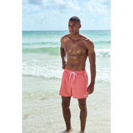 Venice Beach Herren Badeshorts mit Marken-Logo orange S (46/48), N-Gr