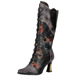 Laura Vita Damen Laura Vita Schn&uuml;rstiefel &raquo;Laura Vita Stiefel Leder/Textil&laquo; schwarz 41