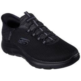 Skechers Herren Slip-On Sneaker &raquo;SUMMITS-HIGH RANGE&laquo; Slipper, Freizeitschuh, Halbschuh in veganer Verarbeitung schwarz 44