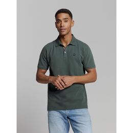 NO EXCESS Herren NO EXCESS Poloshirt &raquo; Poloshirt Polo Pique Garment Dyed&laquo; grau M