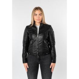 Mauritius Damen Lederjacke &raquo;MWAmmy&laquo; mit Kapuze mit abnehmbarer Kapuze XXXL(46) Trachtenmode