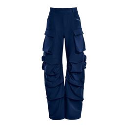 WINSHAPE Damen Sporthose &raquo;Functional Comfort Cargo Pants CP101C&laquo; mit Taschen blau M, Normalgr&ouml;&szlig;en