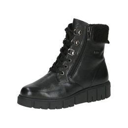 Caprice Damen Schn&uuml;rstiefelette &raquo; Stiefelette Leder/Textil&laquo; schwarz 37