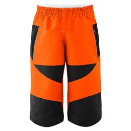 Gonso M&auml;dchen Fahrradhose &raquo;PORDOI&laquo; Kinder Bike-Shorts, robuste MTB-Radhose mit Taschen und Gummibund orange 140, Normalgr&ouml;&szlig;en