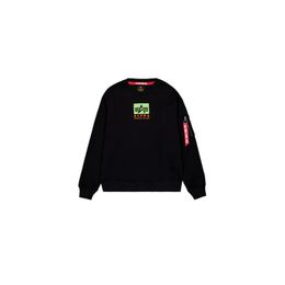 Alpha Industries Damen Sweater &raquo;Satin Logo Sweatshirt&laquo; schwarz L