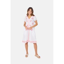 LIEBLINGSST&Uuml;CK Lieblingsst&uuml;ck Damen Sommerkleid mit Stickerei wei&szlig; 48, N-Gr