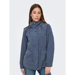 Only Damen Only Parka &raquo;ONLNEWSTARLINE SPRING JACKET CC OTW&laquo; mit Kapuze mit durchgehendem und verdecktem Rei&szlig;verschluss S