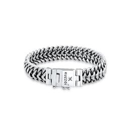 Kuzzoi Herren Armband &raquo;Herren Panzerarmband Gliederkette 925er Silber&laquo; silber