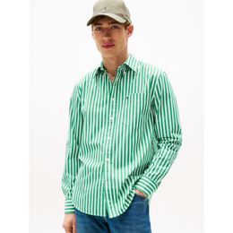 Tommy Hilfiger Herren Langarmhemd &raquo;FLEX POPLIN BOLD STRIPE SHIRT&laquo; M, N-Gr