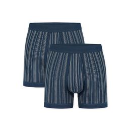 Schiesser Herren Boxershorts &raquo;Original Classics&laquo; 2er Pack, mit Eingriff, gestreift blau 8