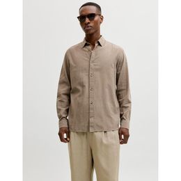 Jack & Jones Jack & Jones Herren Langarmhemd &raquo;JJESUMMER LINEN BLEND SHIRT L/S SN&laquo; Baumwollmischung, regular fit S, N-Gr