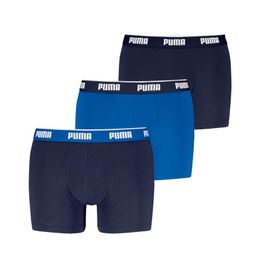 Puma Herren Puma Boxershorts &raquo;Puma MEN EVERYDAY BASIC BOXERS 3P&laquo; 3er Pack, Komfortabler elastischer Logobund blau XXL
