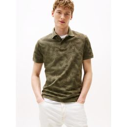 Tommy Hilfiger Herren Poloshirt &raquo;LEAF AOP REG POLO&laquo; gr&uuml;n M