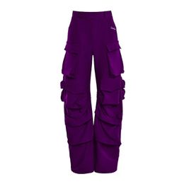 WINSHAPE Damen Sporthose &raquo;Functional Comfort Cargo Pants CP101C&laquo; mit Taschen lila M, Normalgr&ouml;&szlig;en