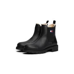 Tommy Jeans Damen Chelseaboots &raquo;TJW CHELSEA BOOT WL&laquo; , Blockabsatz, Stiefelette mit typischer Logoflagge 40
