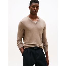 Tommy Hilfiger Herren &raquo;PIMA ORG CTN CASHMERE V NECK&laquo; beige M