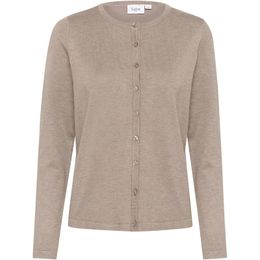 Saint Tropez Damen &raquo;A8661, MilaSZ R-Neck Cardigan&laquo; Viskose Feinstrick, Classic Fit braun L
