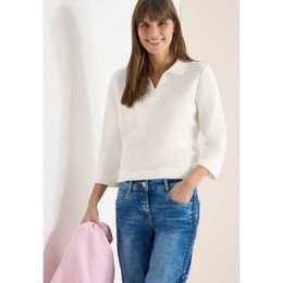 Cecil Damen 3/4-Arm-Shirt mit Polokragen XS (36)