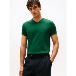 Tommy Hilfiger Herren &raquo;ESSENTIAL V-NECK&laquo; unifarben, casual, regular fit, Baumwolle gr&uuml;n XL
