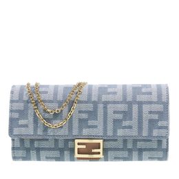 Fendi Portemonnaie - Baguette Continental Wallet - Gr. unisize - in Blau - f&uuml;r Damen