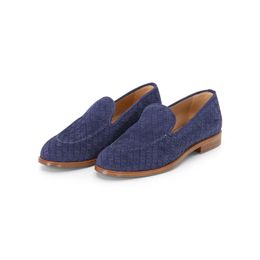 Jubile' Low-Top Sneaker - Loafers aus Veloursleder - Gr. 41 (EU) - in Blau - f&uuml;r Damen