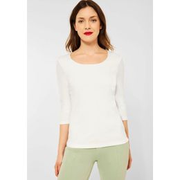 Street One Damen Street One 3/4-Arm-Shirt &raquo;Style Pania&laquo; mit extra Futter an der Vorderseite wei&szlig; 46