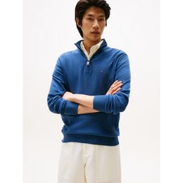 Tommy Hilfiger Herren &raquo;ESSENTIAL COTTON ZIP MOCK&laquo; blau L