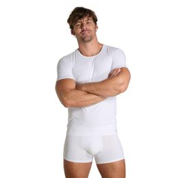 Bruno Banani Herren Rundhalsshirt &raquo;ANTISTRESS&laquo; Kurzarm, Rundhalsausschnitt, Cotton-Mix wei&szlig; M