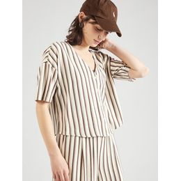 V&eacute;ro Moda VERO MODA Bluse 'JESMILO' Damen Gr&ouml;&szlig;e S beige / braun / grau