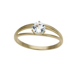 Firetti Damen Goldring &raquo;Schmuck Geschenk Gold 333 Damenring Goldring Edelstein Farbstein&laquo; mit Blautopas (behandelt) bunt