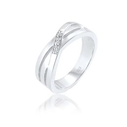 Elli DIAMONDS Damen Elli DIAMONDS Verlobungsring &raquo;Cross Over Verlobung Diamant 0.015 ct. 925 Silber&laquo;