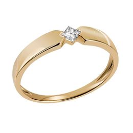 Firetti Damen Fingerring &raquo;Schmuck Geschenk Gold 585 Damenring Spannring-Optik Kissen Solit&auml;r&laquo;