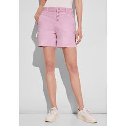Street One Damen Street One Bermudas Sommerhose mit dekorativer Passe rosa 34, N-Gr