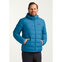 Jack Wolfskin Damen Daunenjacke &raquo;ATHER DOWN HOODY M RDS&laquo; mit Kapuze blau XL (54/56)