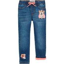 bonprix Kinder bonprix Thermojeans Regular Fit, mit Gummizug und Kordel, mit Patches blau 116, N-Gr