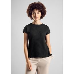 Street One Damen Street One Shirttop in Strick-Optik schwarz 40