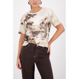 monari Damen T-Shirt &raquo;Shirt Savanne allover&laquo; Regular fit mit Savanne-Print 42