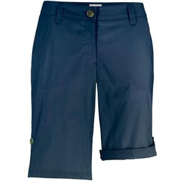 bonprix Damen bonprix Bermudas &raquo;Stretch Bermuda&laquo; mit krempelbaren Beinen, Regular Fit blau 50, N-Gr
