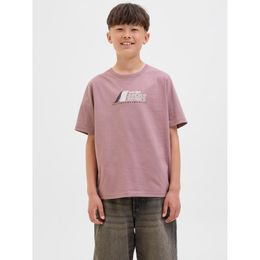 Jack & Jones Jack & Jones Junior Jungen T-Shirt &raquo;JCOTIER FRONT PRINT TEE SS CN SN JNR&laquo; lila 164