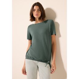 Cecil Damen T-Shirt mit Knoten Detail gr&uuml;n XS (36)