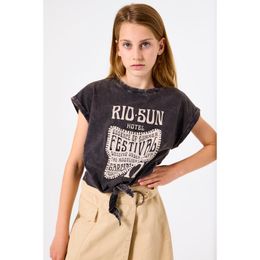 Garcia M&auml;dchen T-Shirt mit verwaschenem Look for GIRLS grau 128 (134)