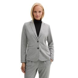 Tom Tailor Damen Tom Tailor Jackenblazer mit Karo Muster schwarz-wei&szlig; S (36)