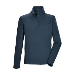 Killtec Herren Langarmshirt &raquo;KSW 58 MN FLX SHRT&laquo; Warmhaltendes Funktionsshirt mit Stehkragen und Kinnschutz. blau XXL