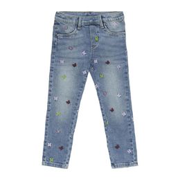 s.Oliver Junior M&auml;dchen s.Oliver Junior Regular-fit-Jeans mit Print blau 104, N-Gr