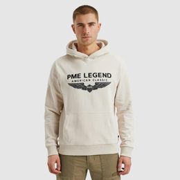 PME-Legend Pme Legend Herren PME LEGEND Kapuzensweatshirt &raquo;Hooded soft terry with logo&laquo;, mit Logostickerei beige 3XL
